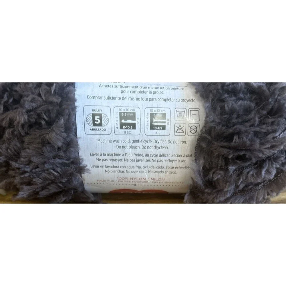 Heart Hygge | Office | Red Heart Hygge Fur Yarn Smokey 5 Bulky Soft ...